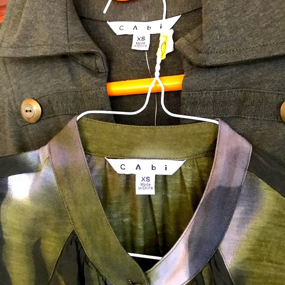 CAbi | Jackets & Coats | Cabi Jacket And Camouflage Blouse | Poshmark